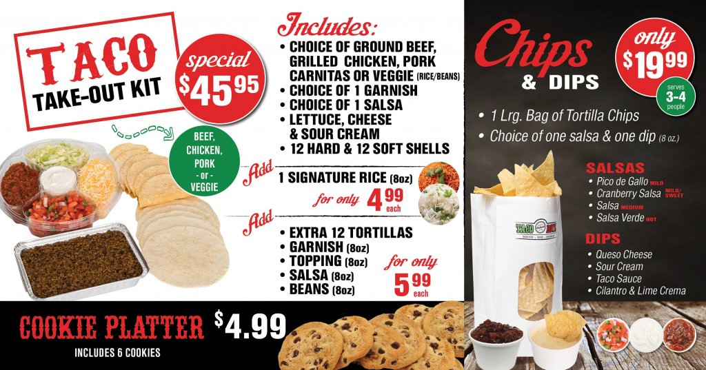 Menu & Ingredients – Taco Boyz